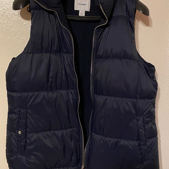 Old Navy | Jackets & Coats | Navy Blue Puffy Vest | Poshmark